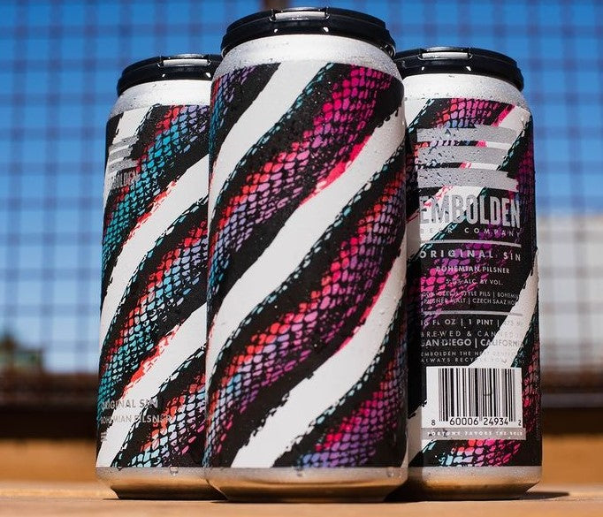 Embolden Original Sin Pilsner 6/4 16OZ CAN – Scout Distribution