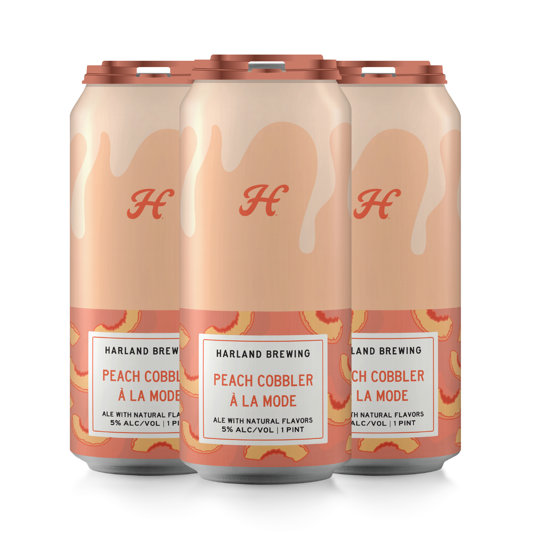 Harland Peach Cobbler A La Mode Sour Ale 6/4 16OZ CANS – Scout Distribution